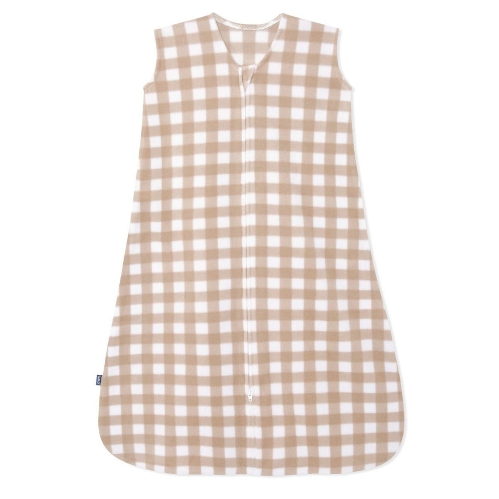 Tan Gingham Micro-Fleece Sleep Sack |Small | HALO