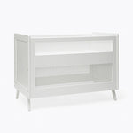 Tan Wood Baby Mini Cribs with Mesh Walls | HALO