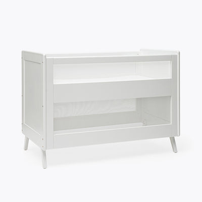 3-in-1 Convertible Full Size Wood Baby Cribs with Mesh Walls | HALO
