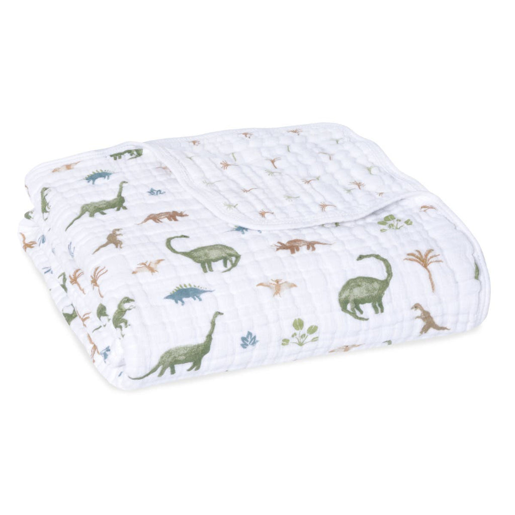Dino Jungle Essentials Cotton Muslin Blanket Aden Anais