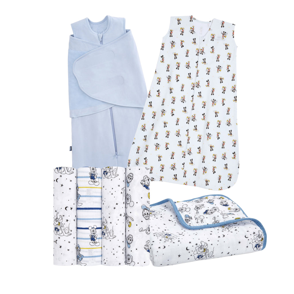 Mickey Mouse Baby Sleep Bundle | HALO Sleep and aden+anais Set